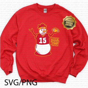 Snowman Mahomes Svg-png-mahomes Svg-png-chiefsmas Svg-kc Christmas Svg ...