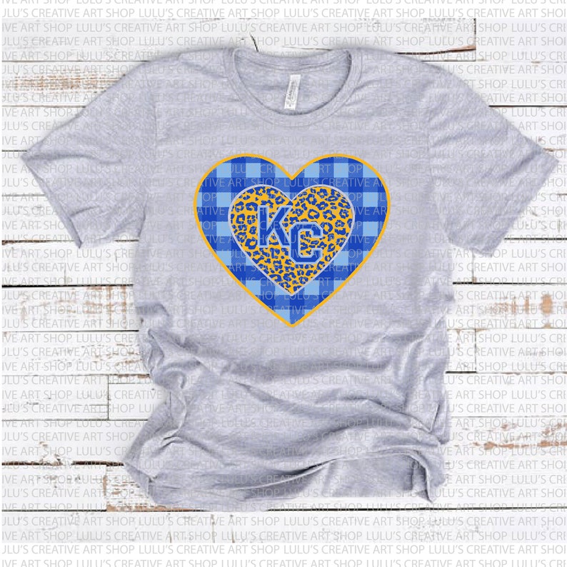 KC Royals SVG-KC Heart Svg-plaid Heart Svg-leopard Heart - Etsy