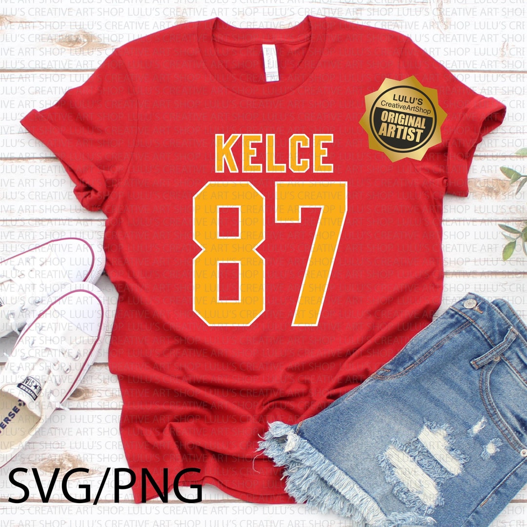 Kelce 87 Svg-png-kc Football Svg-red Kingdom Svg-travis Kelce Svg - Etsy