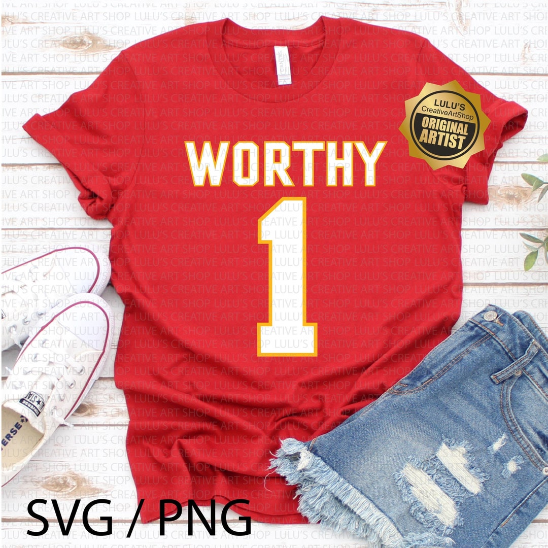 KC Worthy Number Svg-png-worthy 1 Svg-worthy Kc Jersey Svg-kc Football ...