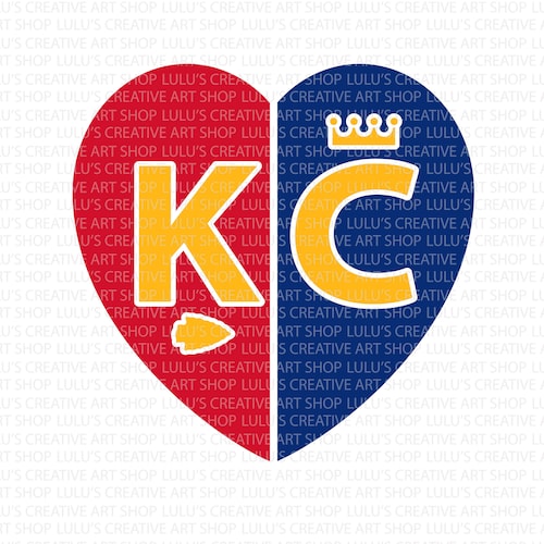KC Heart Svg-royals Svg-baseball-kansas - Etsy