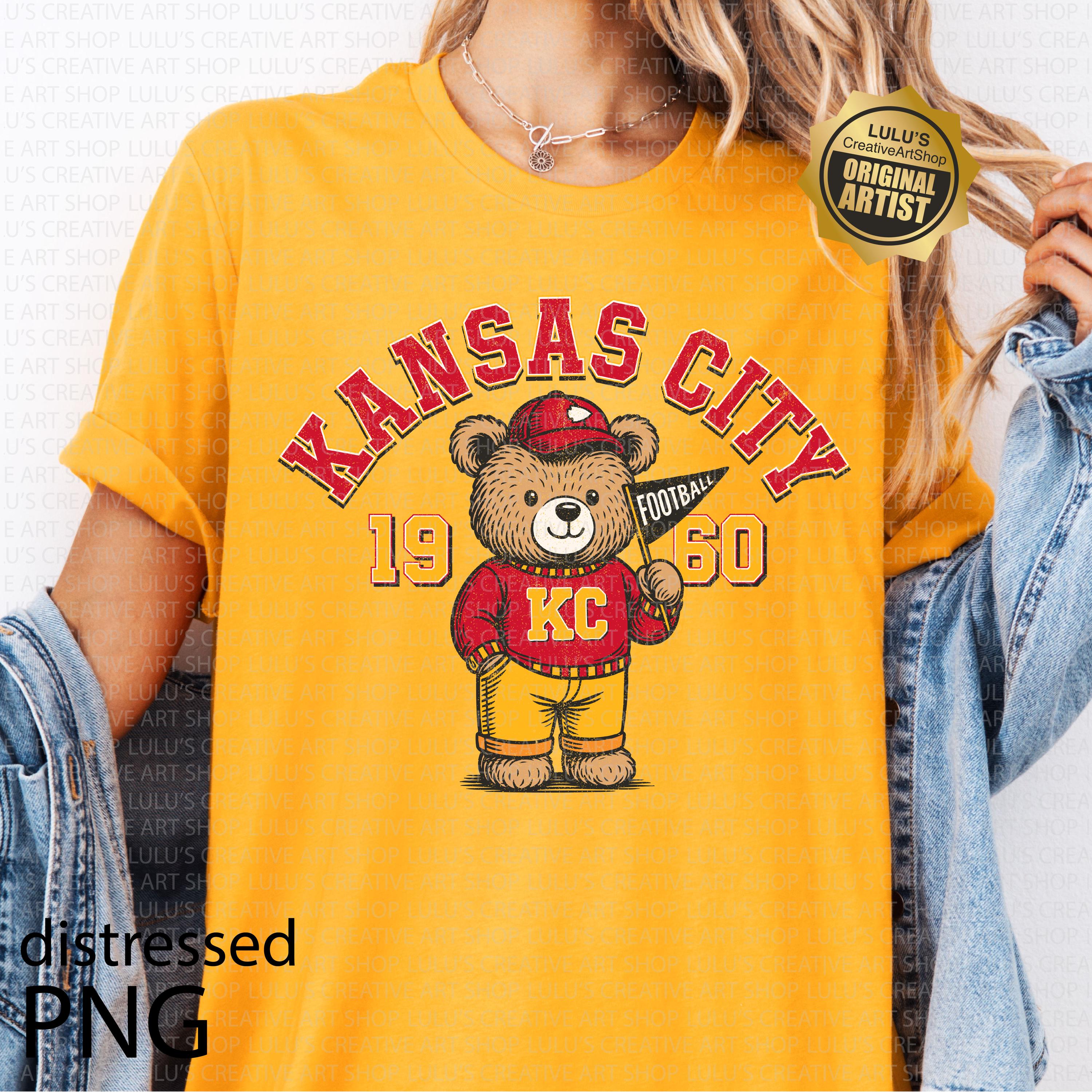 KC Bear PNG-KC Teddy Bear Png-kc Football Bear Png-kc Football Png-red ...