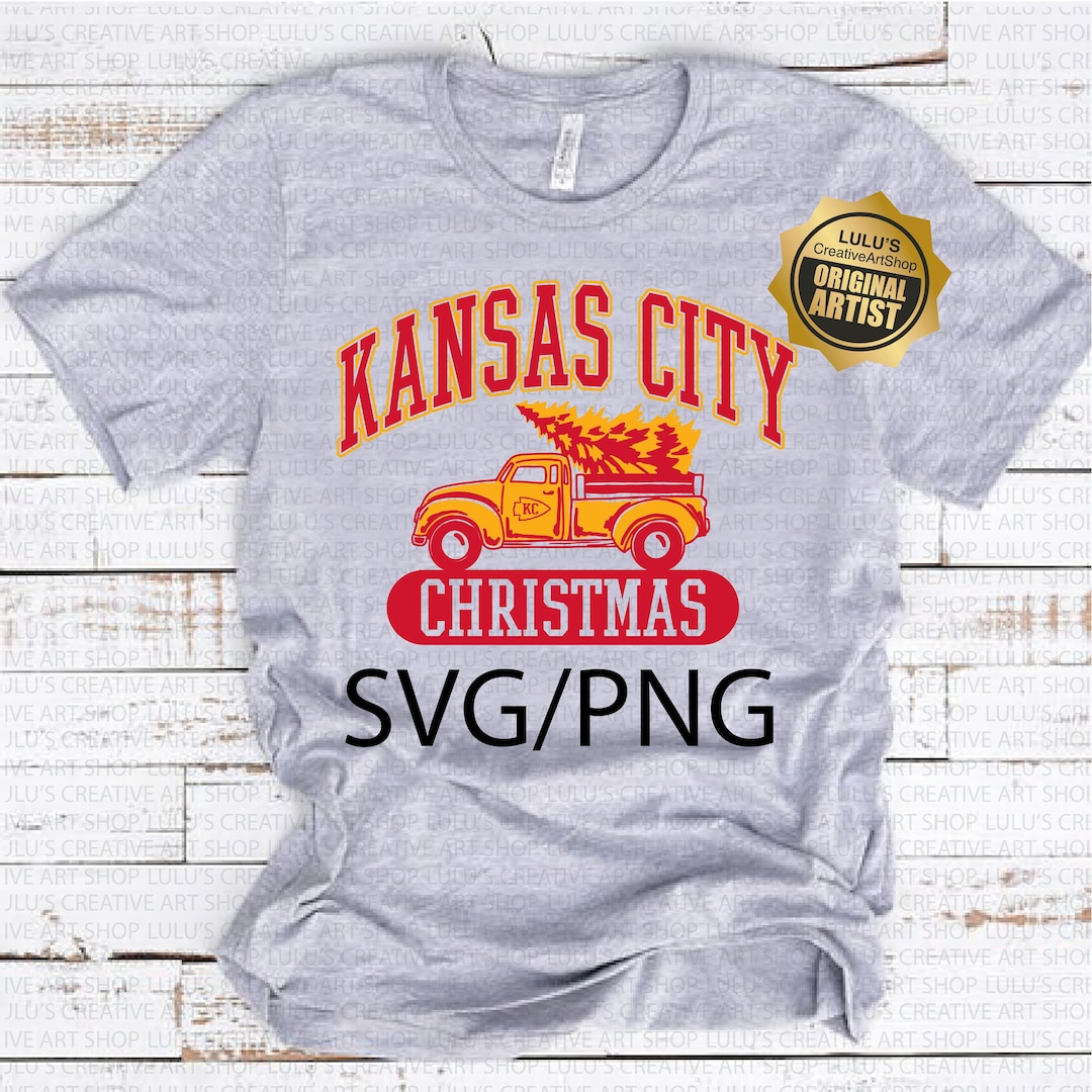 Buy KC Truck Svg-png-kc Christmas Truck Svg-png-chiefs Christmas Svg ...
