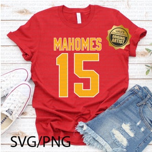 Mahomes 15 Svg-png-jersey Letters Svg-png-red Kingdom Svg - Etsy