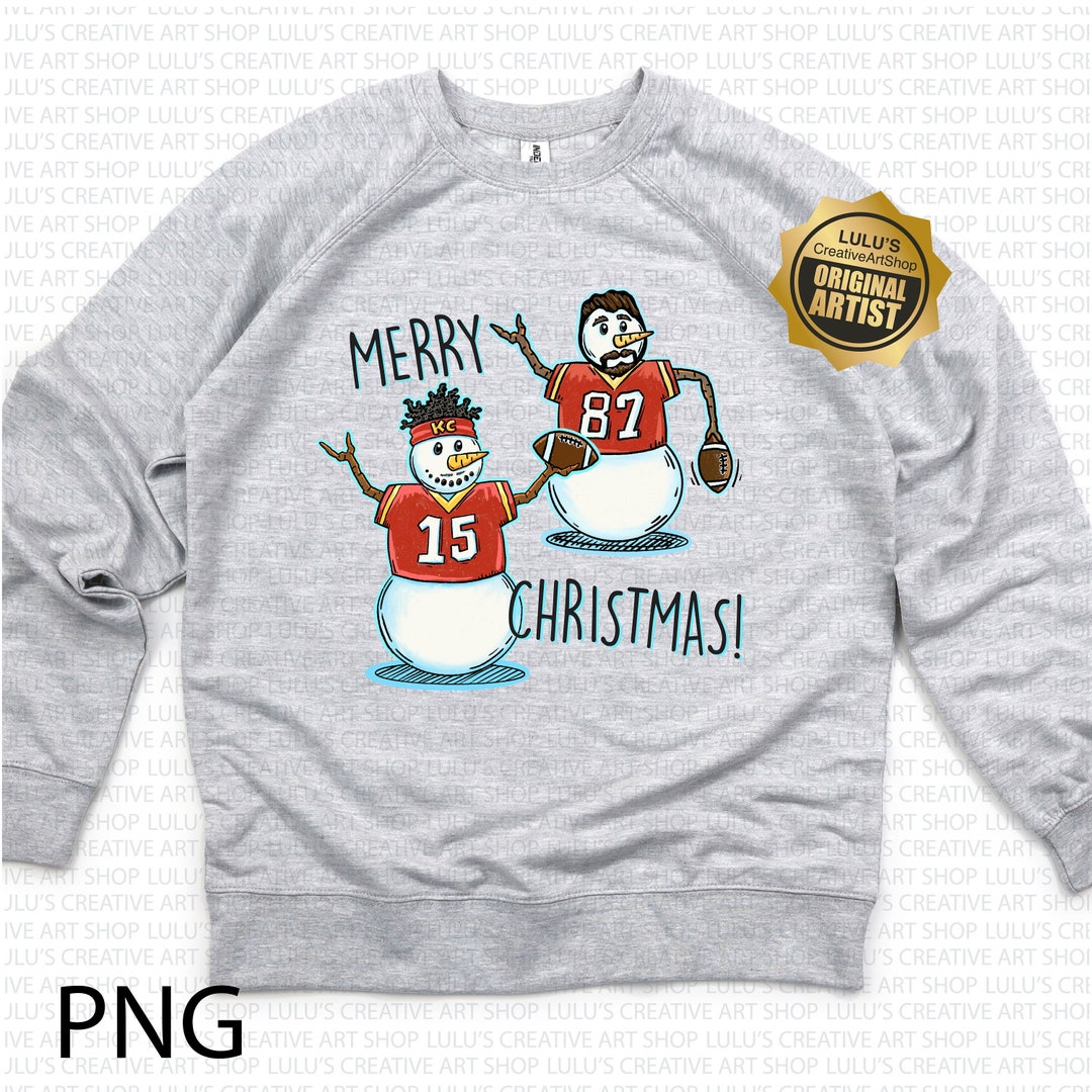 KC Snowman Png-mahomes Snowman Png-kelce Png-chiefs Christmas Png-kc ...