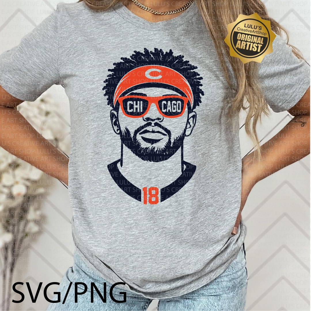 Caleb Williams Svg-png-chicago Football Svg-chicago Playoffs Png-good ...