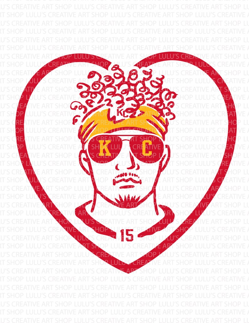 Mahomes Heart Svg-mahomes Valentine-mahomes Png-chiefs | Etsy