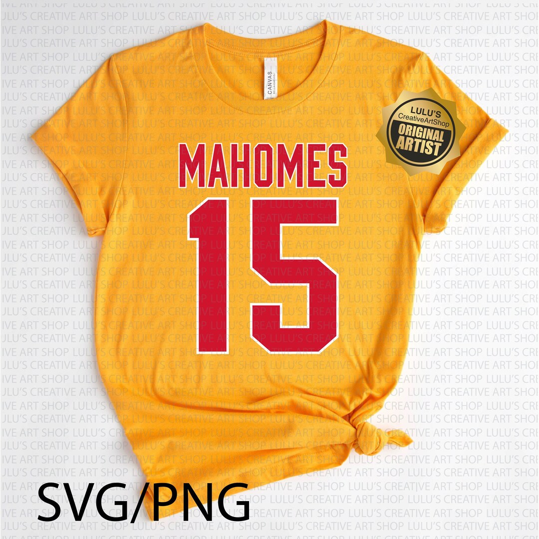 Mahomes 15 Svg-png-jersey Letters Svg-png-red Kingdom Svg - Etsy