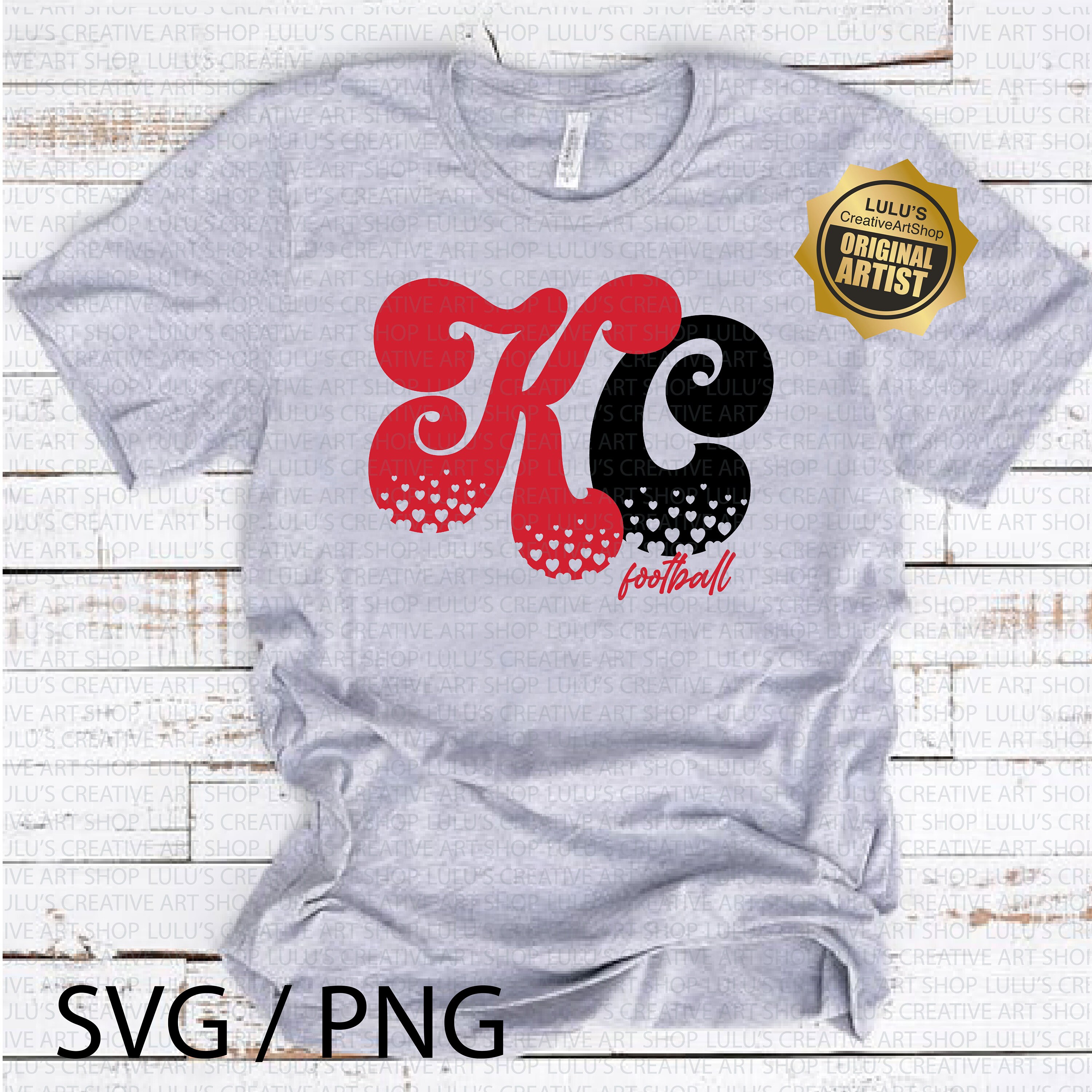 Big KC Svg-png-kc Retro Svg-png-kc Football Svg-chief Svg-kc Letters ...
