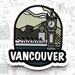 Vancouver Vinyl Sticker | 3" Die Cut • Waterproof • World Travel ...