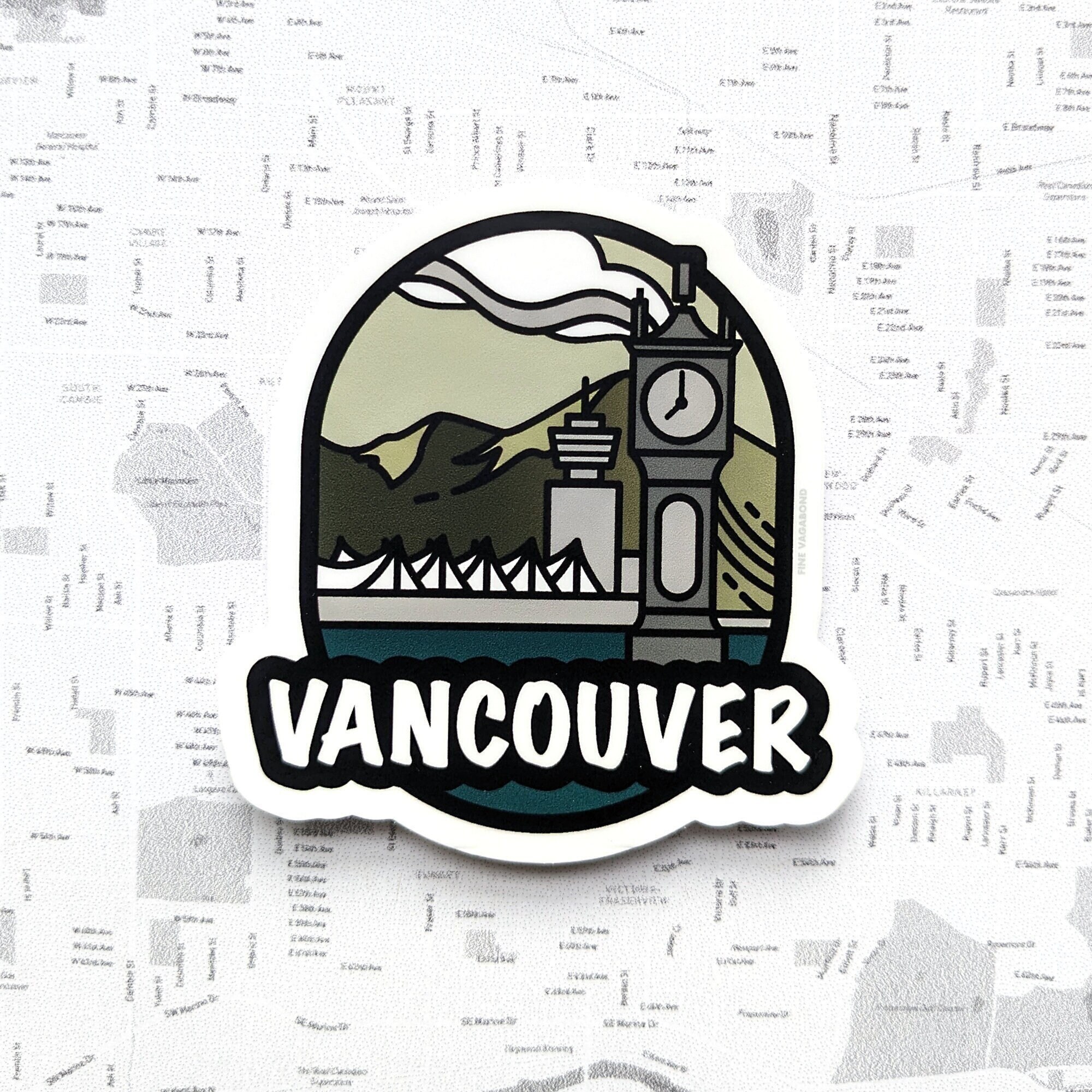 Vancouver Vinyl Sticker 3 Die Cut Waterproof World Travel Collection ...