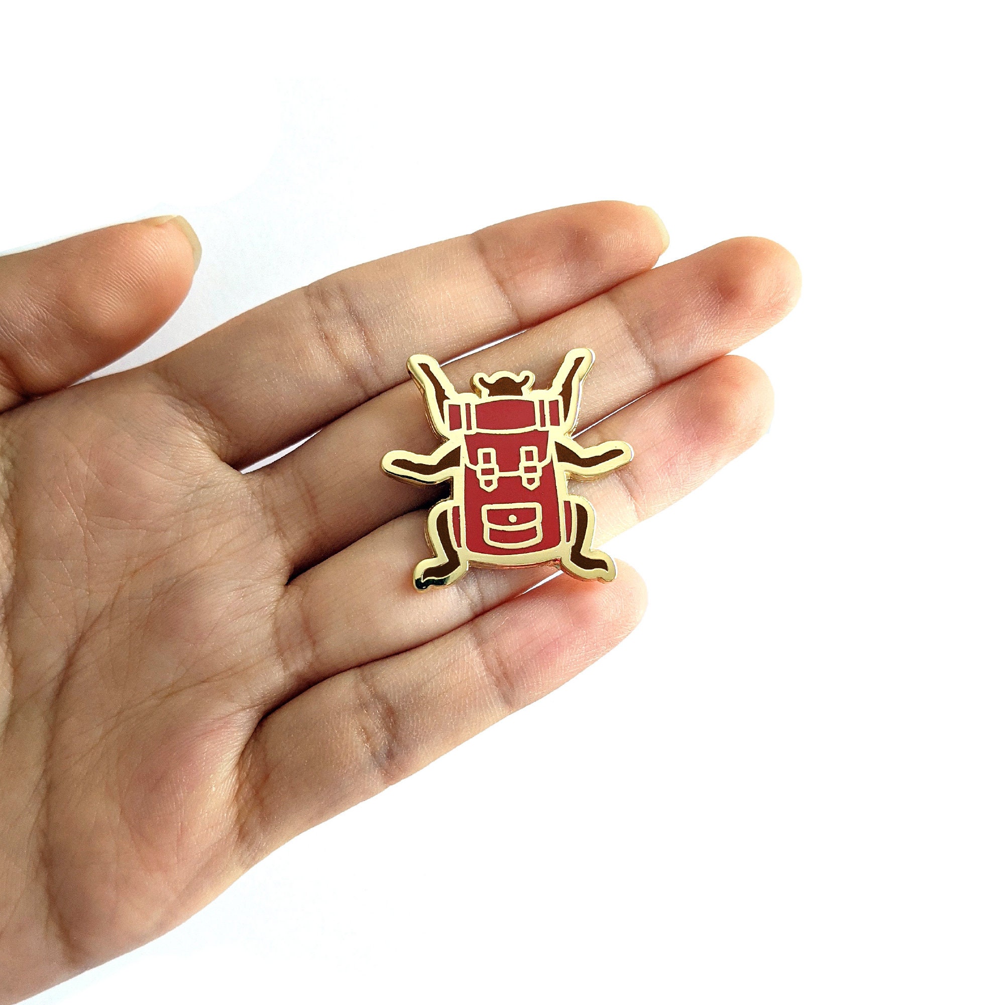 Travel Bug Enamel Pin Hard Enamel Lapel Pin Globetrotter Wanderlust ...