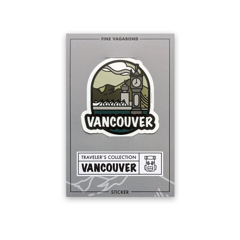 Vancouver Vinyl Sticker | 3" Die Cut • Waterproof • World Travel ...