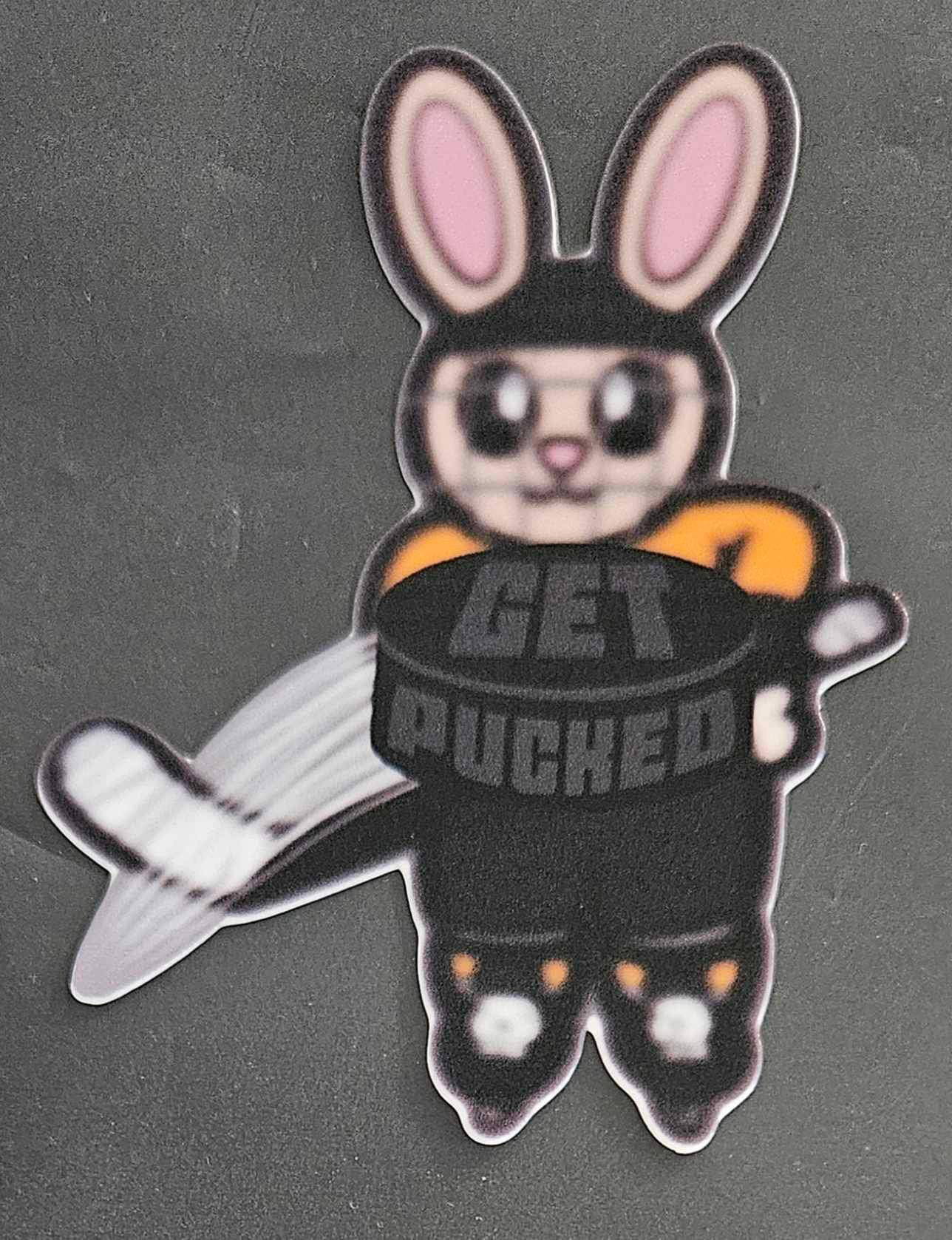 Get Pucked Puck Bunny Sticker - Etsy