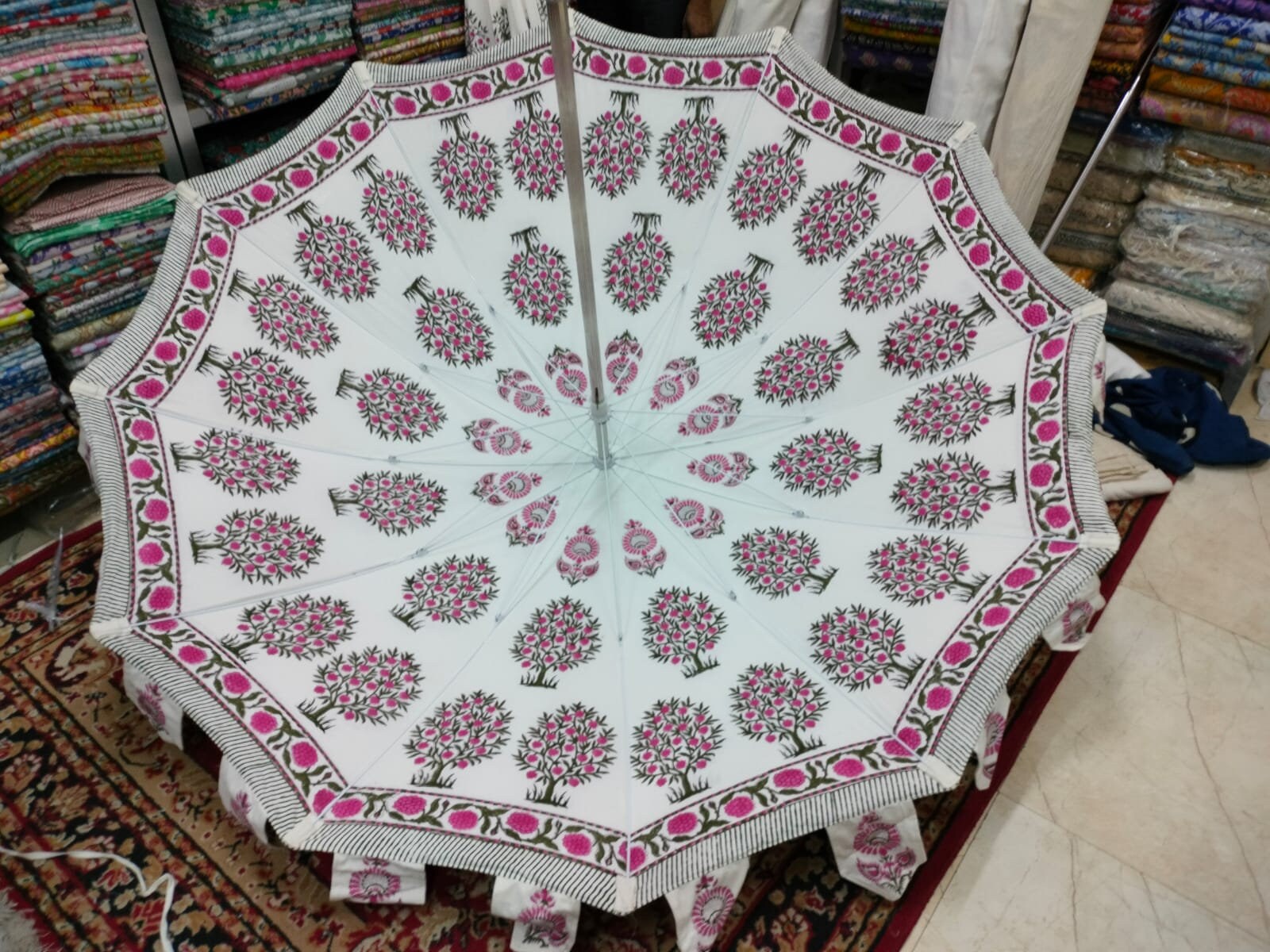 Beautiful Hand Block Printed Umbrellas Indian Handmade Large - Etsy