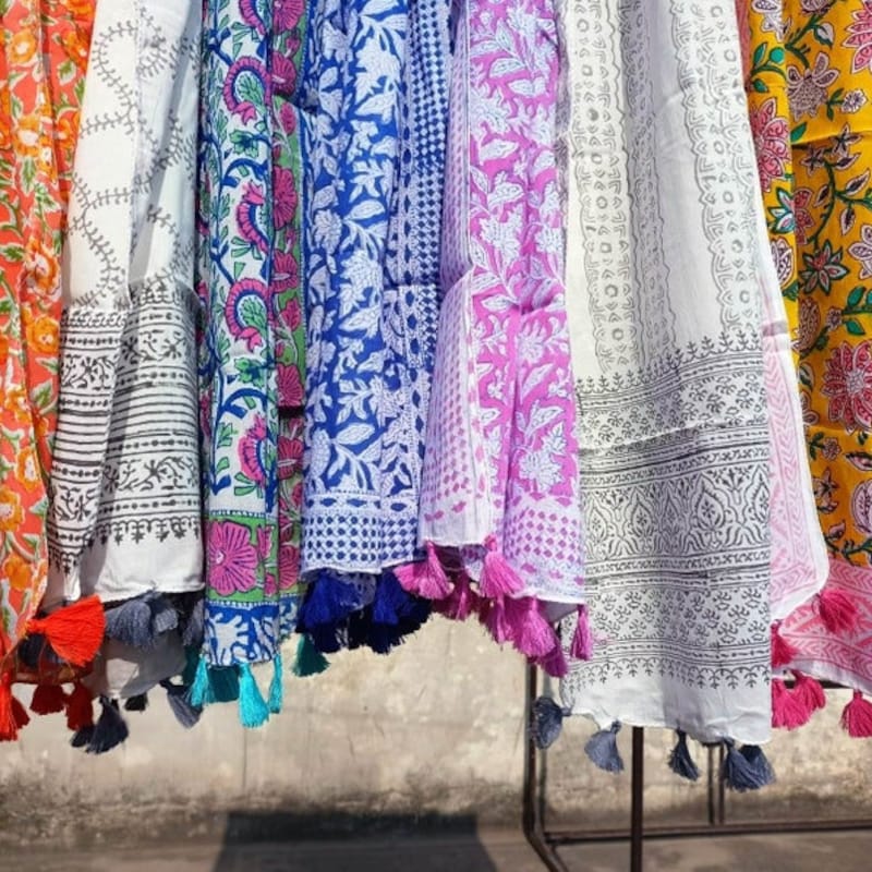 Indian Silk Scarf - Etsy