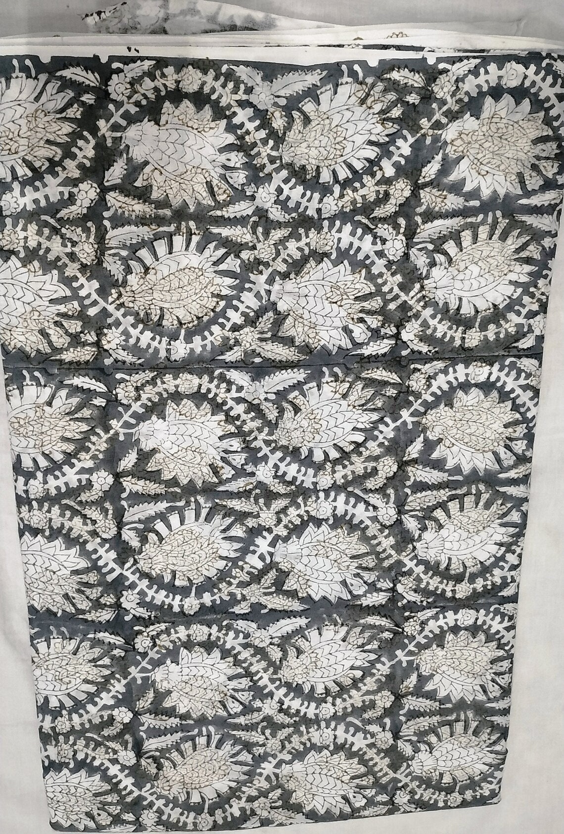 Hand Printed Fabrics, Floral Cotton Fabrics, Printed Cotton Fabric ...