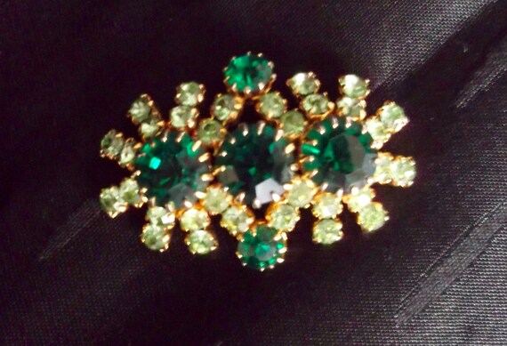 Diamanté Emerald Green & Mint Green Crystal Rhineston… - Gem