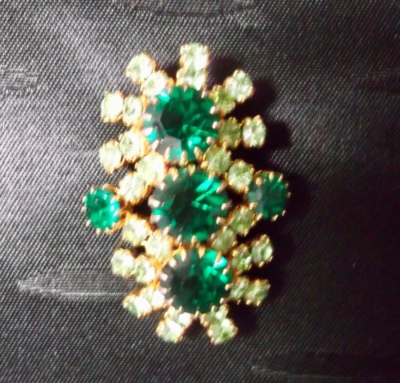 Diamanté Emerald Green & Mint Green Crystal Rhineston… - Gem