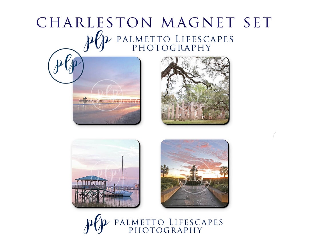 Charleston Magnet Set | Charleston Souvenir, Charleston Art, Charleston ...