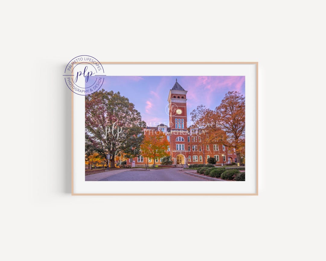 Tillman Hall at Clemson University | Clemson Fine Art Print - Etsy