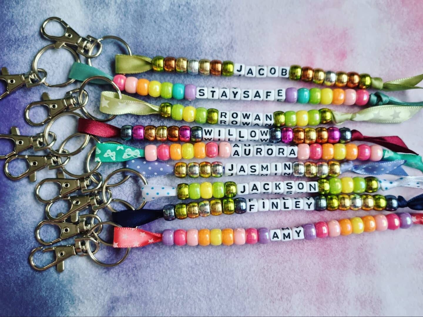 Personalised Keyring. Key Chain. Back to School Gift. B2S. Party Bag ...