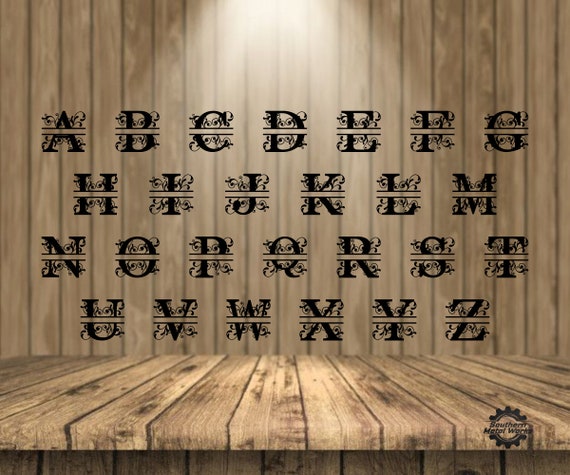 Personalized Split Letter Monogram-metal Wall Art Décor - Etsy