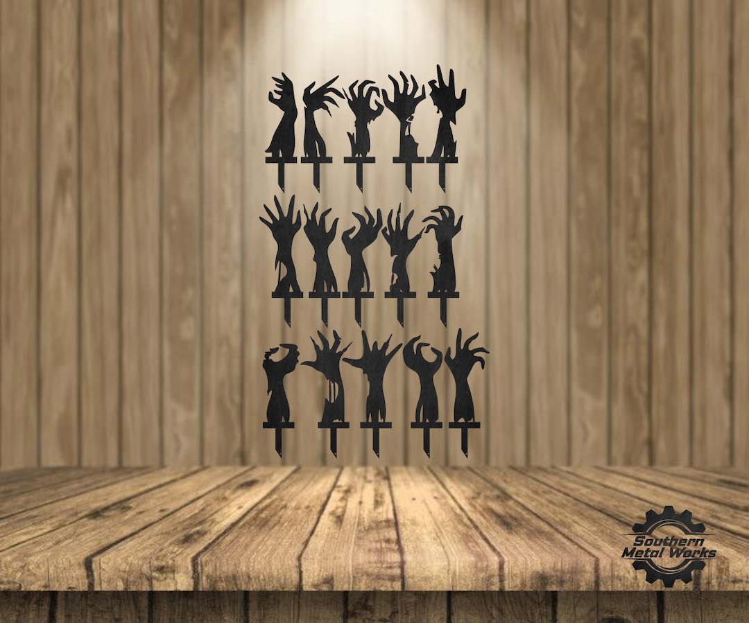 Halloween Zombie Hands-garden Stake-svg/dxf/png-digital File Only - Etsy