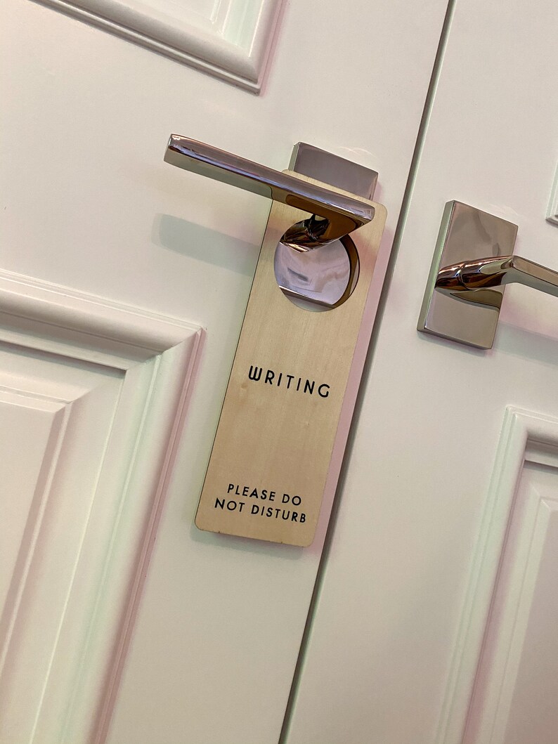 Writing Door Knob Hanger Sign Novelist Poet Creative Editor Etsy writing-door-knob-hanger-sign-novelist-poet-creative-editor-etsy