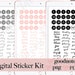Digital Planner Dates Days Months Stickers, Goodnotes Stickers, iPad ...