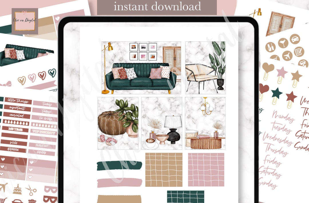 HOME Goodnotes Stickers, Home Digital Stickers, Sweet Home Stickers ...