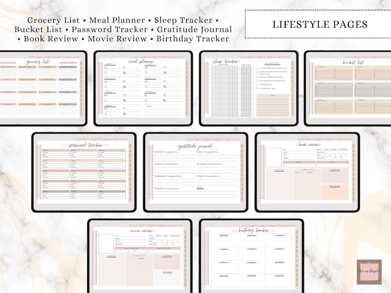 2025 DATED DIGITAL PLANNER, Goodnotes Planner 2025, Minimalistic Dated ...