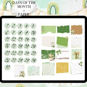 March GOODNOTES STICKER, St Patrick Digital Sticker Seasonal ...