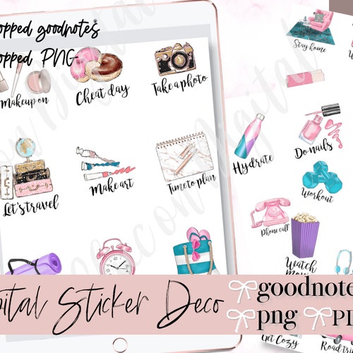 DAILY PLANNING GOODNOTES Stickers Day to Day Plan Digital - Etsy