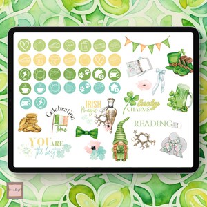 St. Patrick DIGITAL Stickers for Goodnotes March Digital Sticker ...