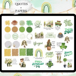 March GOODNOTES STICKER, St Patrick Digital Sticker Seasonal ...