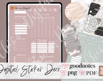 Planner Box DIGITAL Stickers Planner Goodnotes Stickers - Etsy