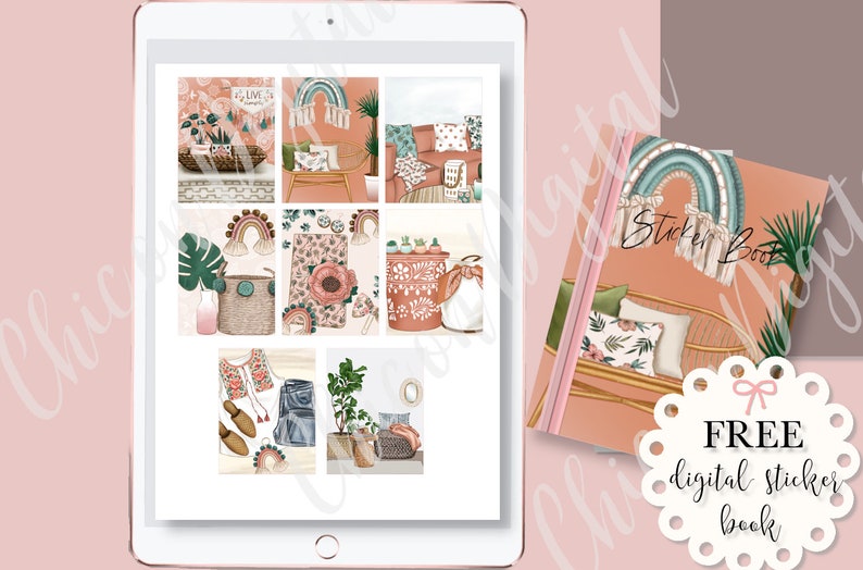 JUNE MONTHLY Digital Stickers Summer Goodnotes Stickers June | Etsy