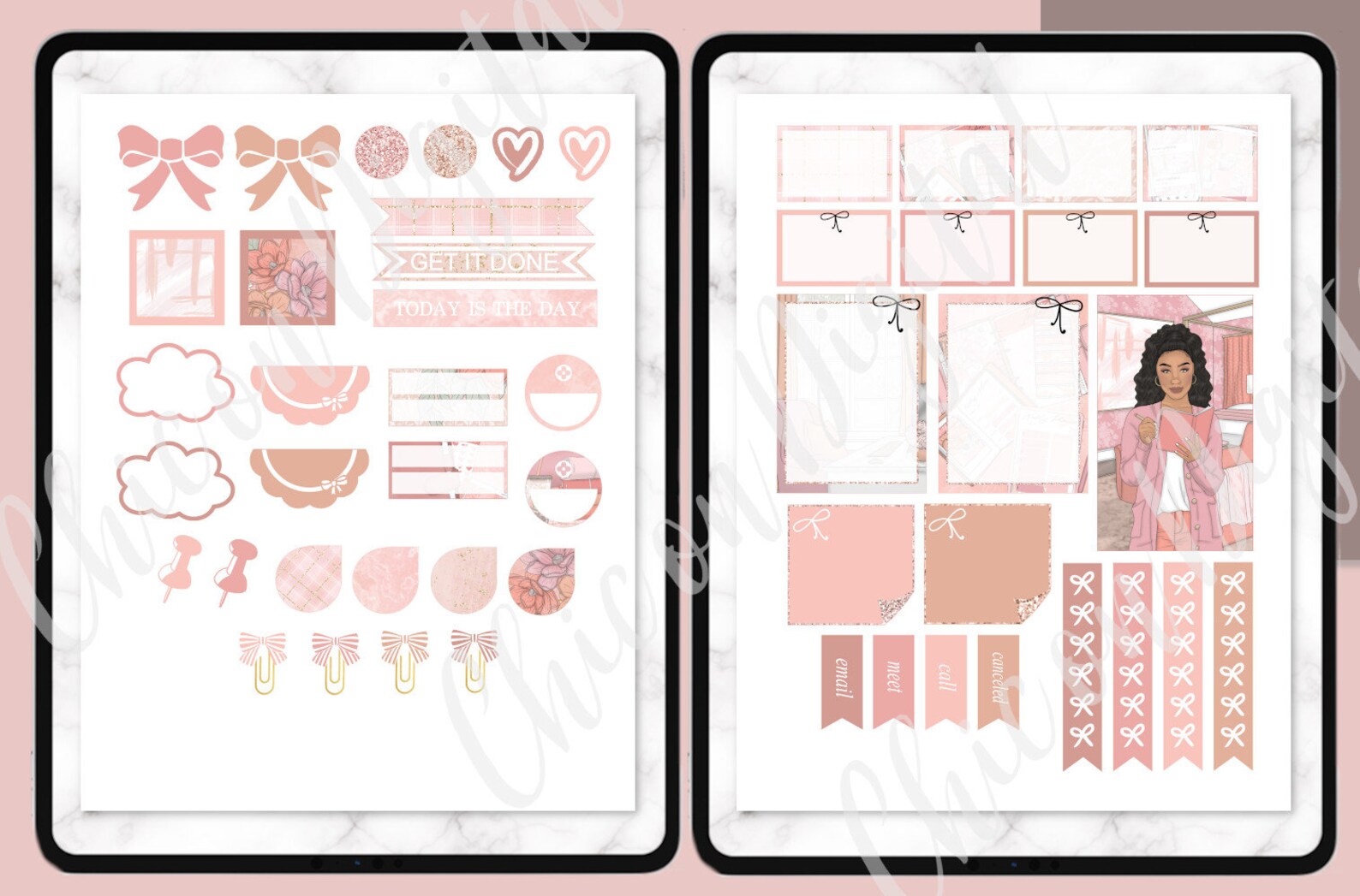 GOODNOTES STICKERS PACK, Digital Sticker Girl Stickers, Girl Boss ...