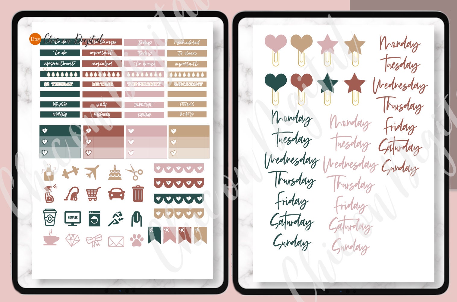 HOME Goodnotes Stickers Home Digital Stickers Sweet Home - Etsy