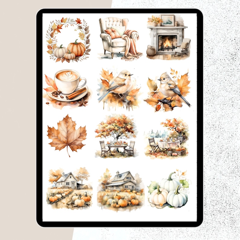 FALL THANKSGIVING Digital Sticker, Motivation Stickers, Sticker for ...
