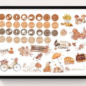 November DIGITAL PLANNER Stickers, Fall Goodnotes Sticker, Sticker for ...