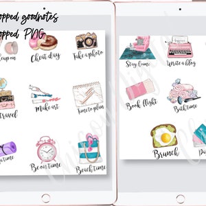 DAILY PLANNING GOODNOTES Stickers, Day to Day Plan Digital Sticker ...