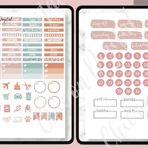 JUNE MONTHLY Digital Stickers, Summer Goodnotes Stickers, June ...