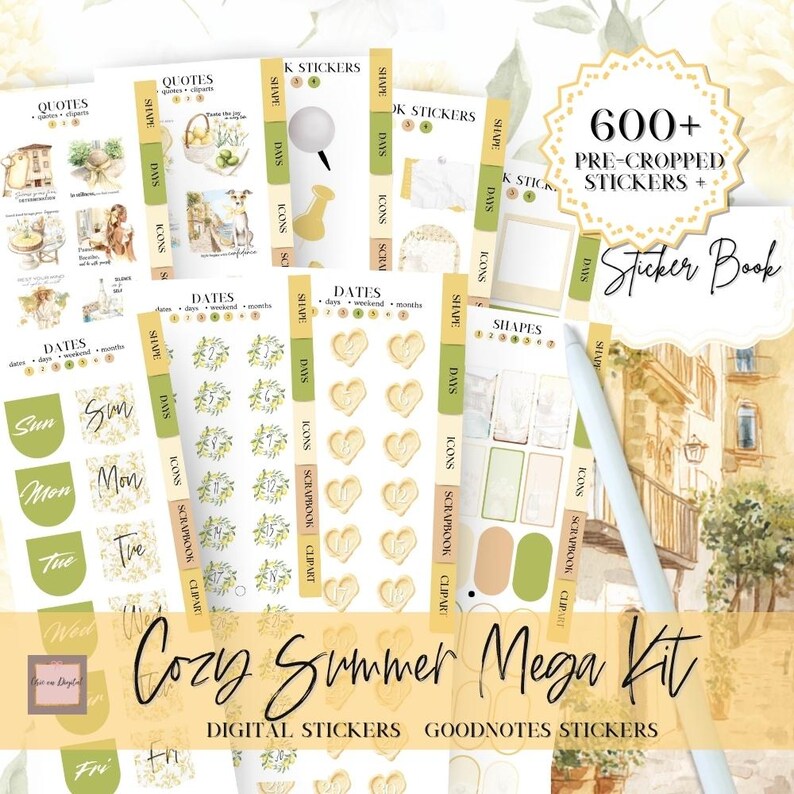 May Digital Stickers: Deco, Clipart and Inspiration Quotes Sticker for ...