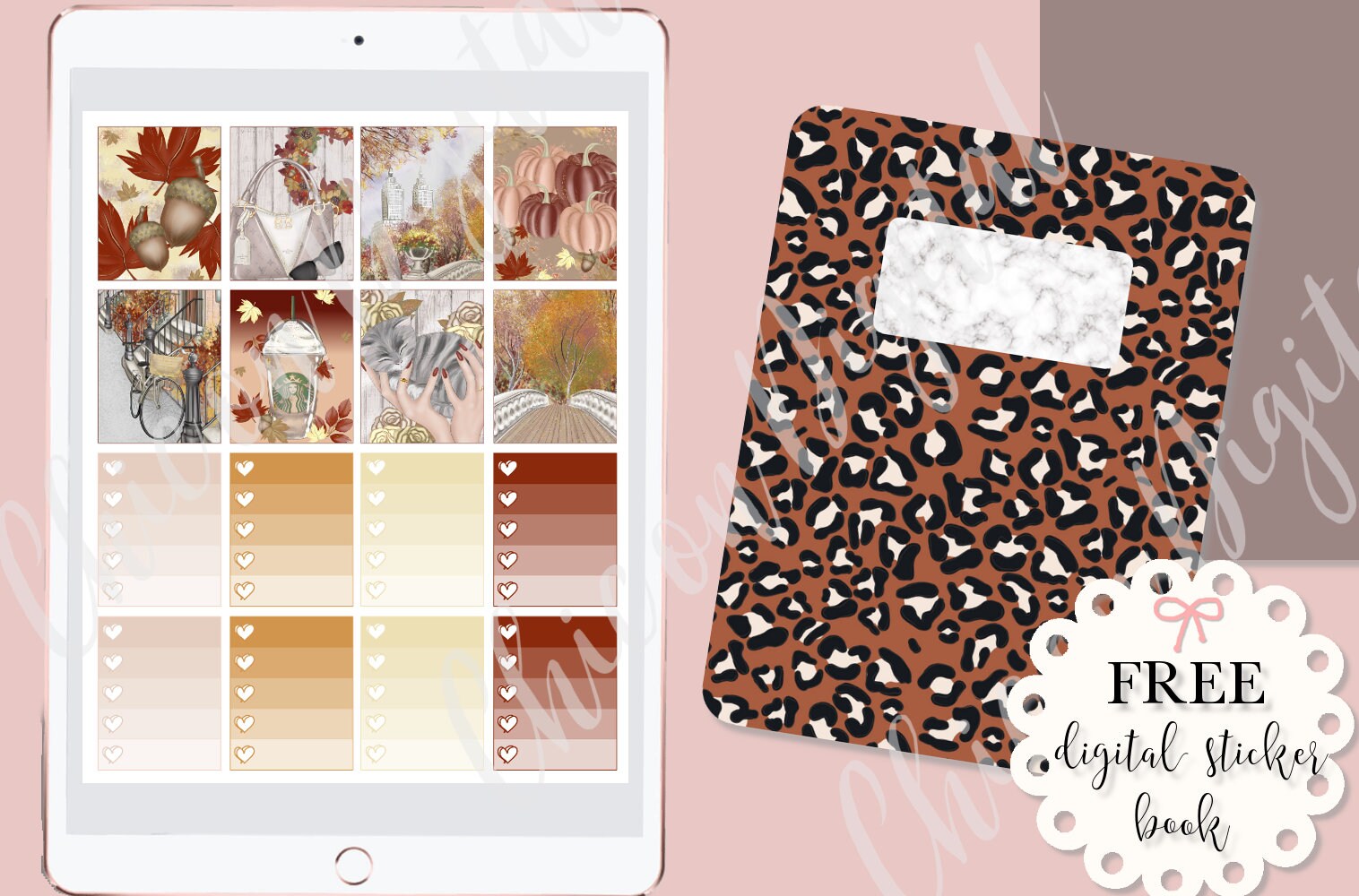 FALL GOODNOTES PLANNER Stickers Digital Planner Stickers - Etsy