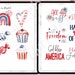 JULY 4th Digital Stickers, Independence Day Goodnotes Stickers, Pre ...