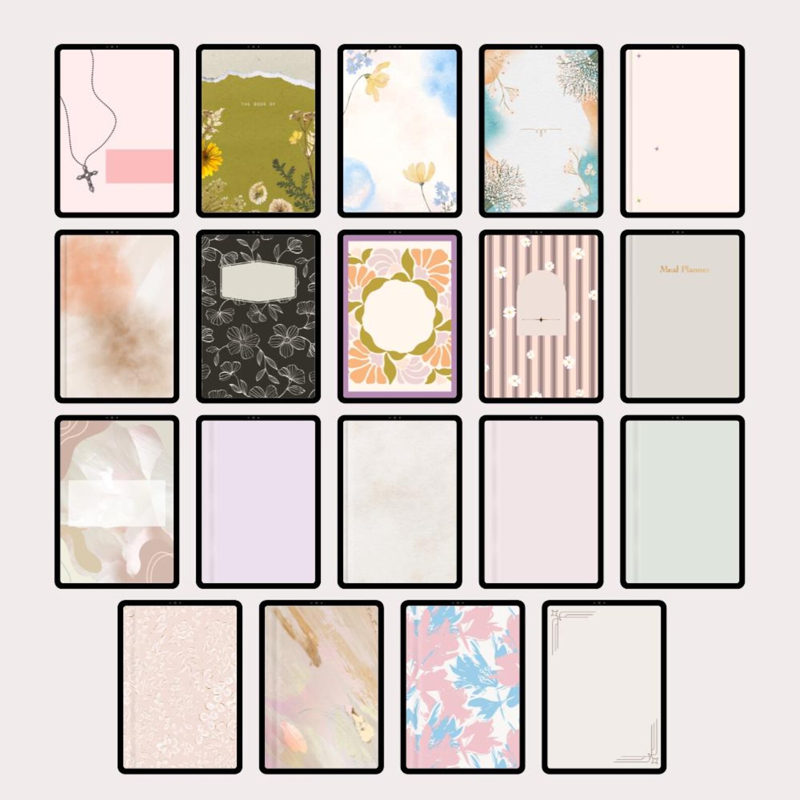 Planner Cover BUNDLE Goodnotes Digital Covers Notebook Noteshelf, iPad ...