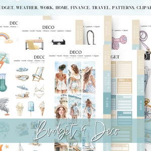 Summer DIGITAL STICKER BUNDLE, Goodnotes Stickers Digital Journaling ...