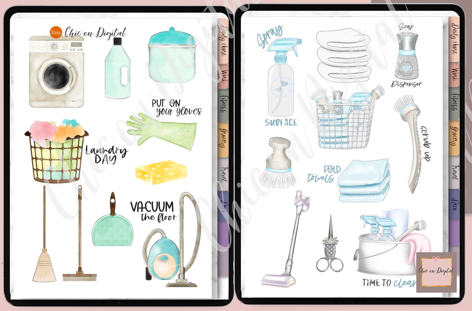 Starter Digital Sticker Kit DAILY PLANNING GOODNOTES - Etsy